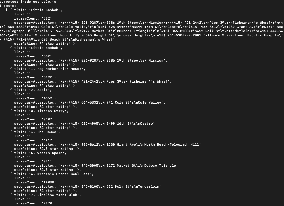 Web scraping Yelp data using Node JS and Puppeteer | Proxies API